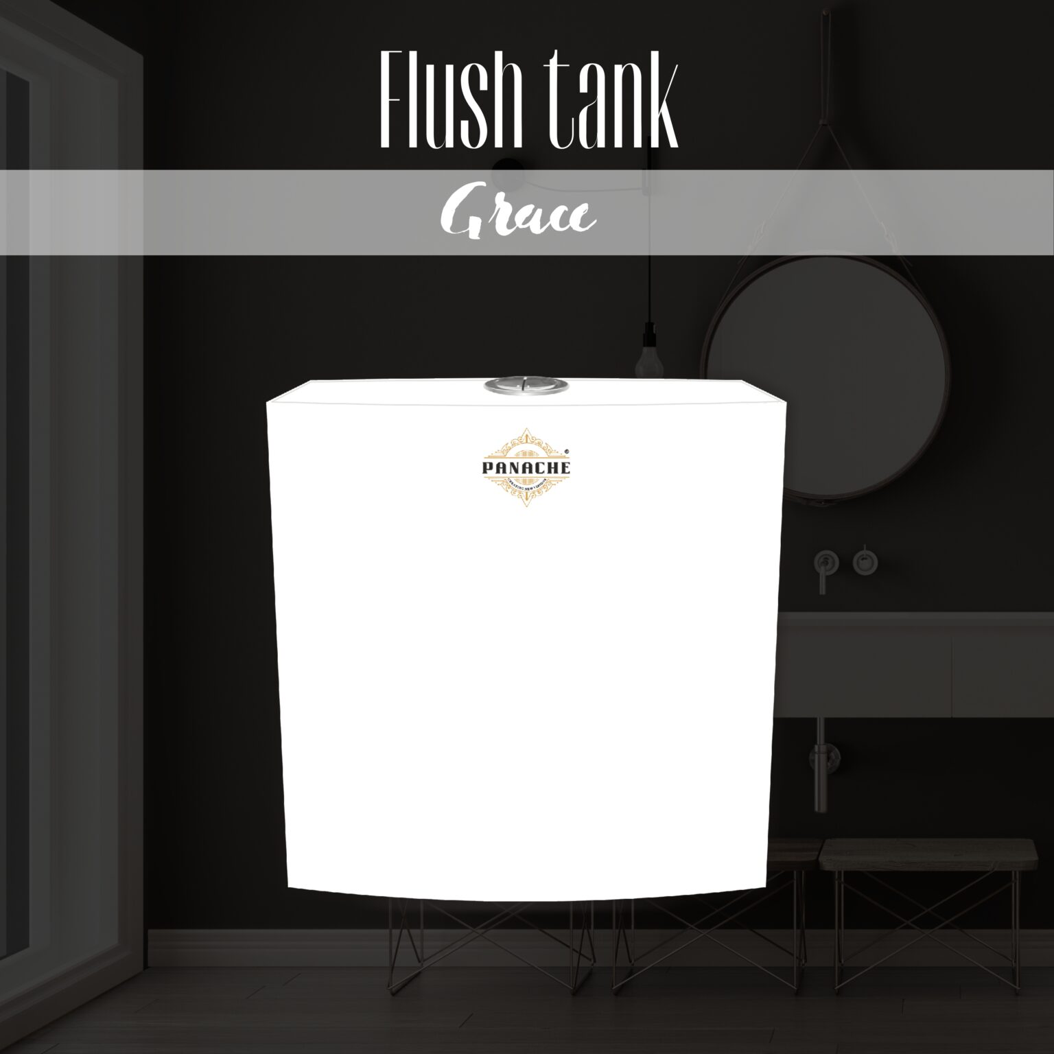 Panache Flush Tank Double Push - Squatting Pan Flush Tank - Toilet ...