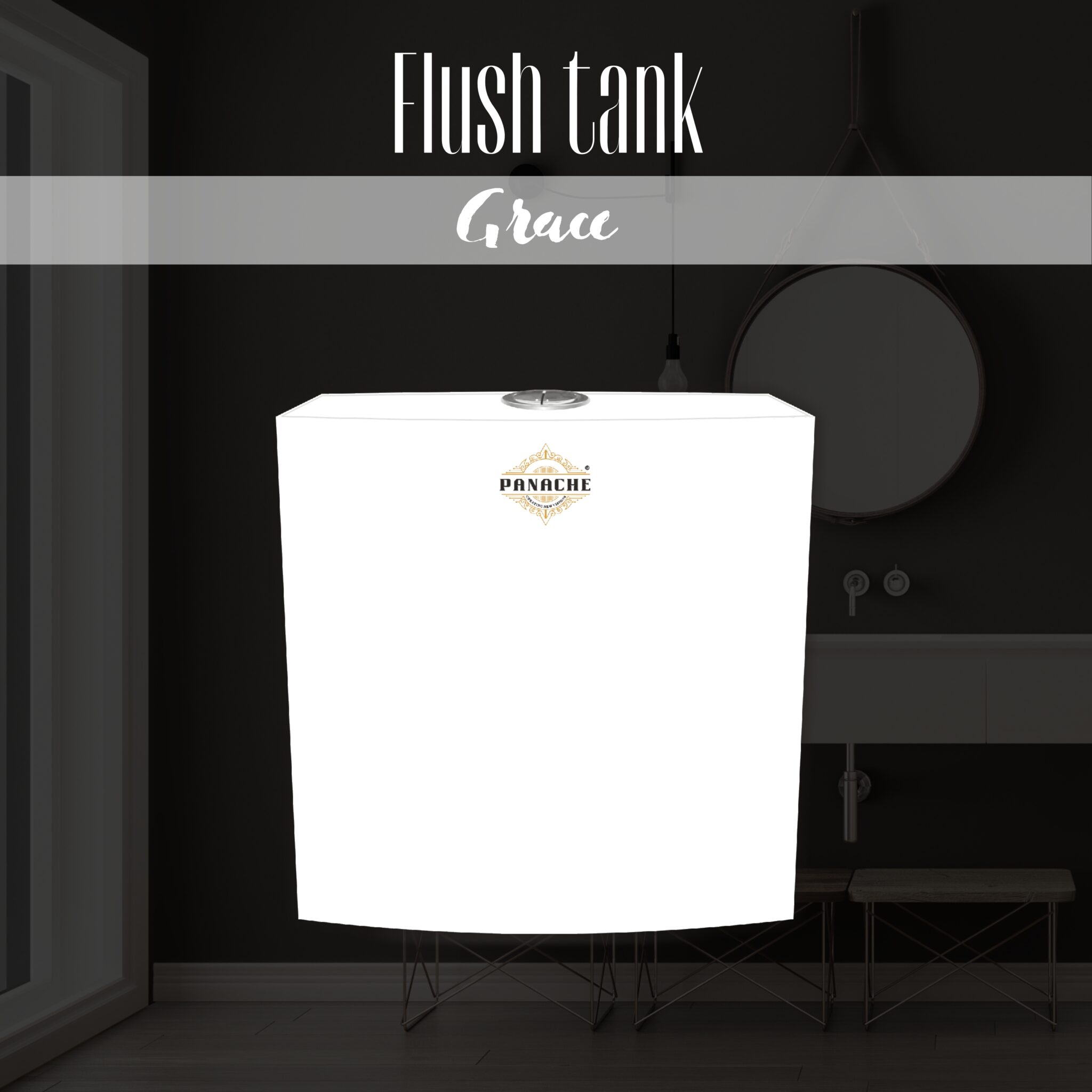 Panache Flush Tank Double Push - Squatting Pan Flush Tank - Toilet ...