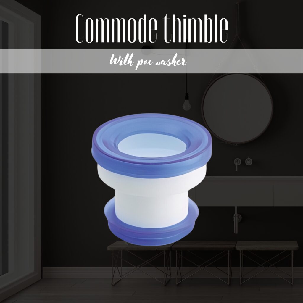 Commode Socket - Commode Thimble With PVC Washer - Sanitary & Fittings