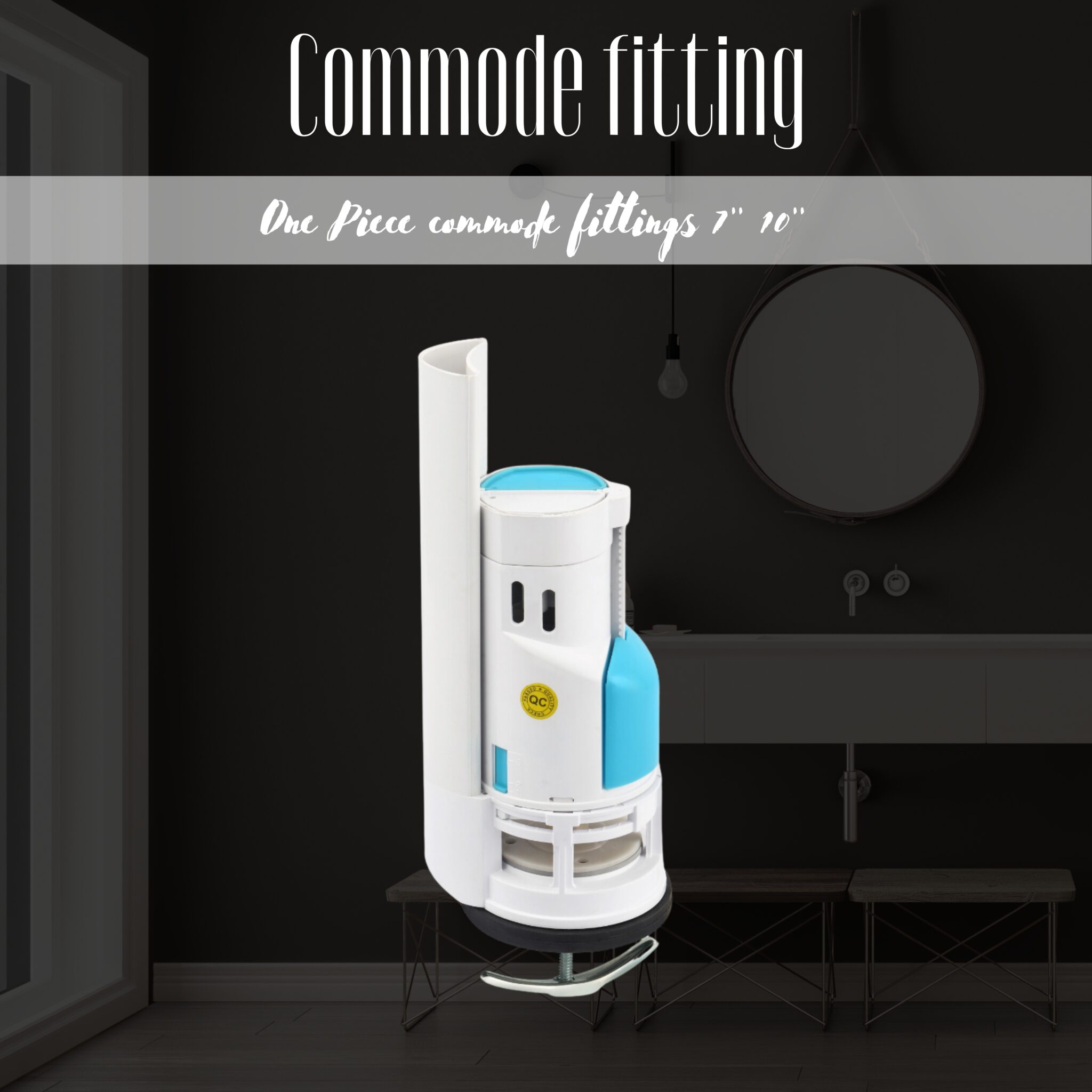 Commode Fitting Double Push CHINA Fitting 7" - 10" For One Piece ...