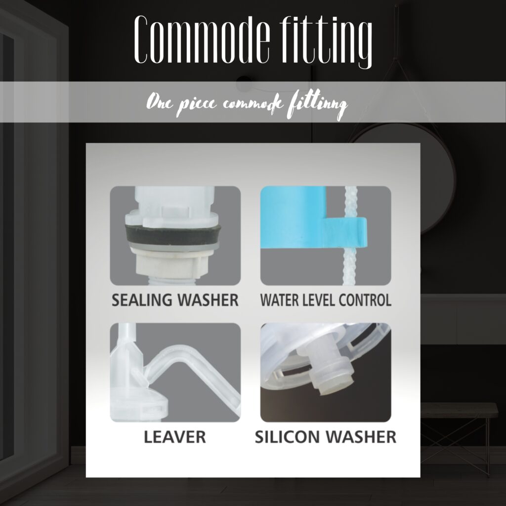 Commode Fitting Double Push CHINA Fitting 7" - 10" For One Piece ...