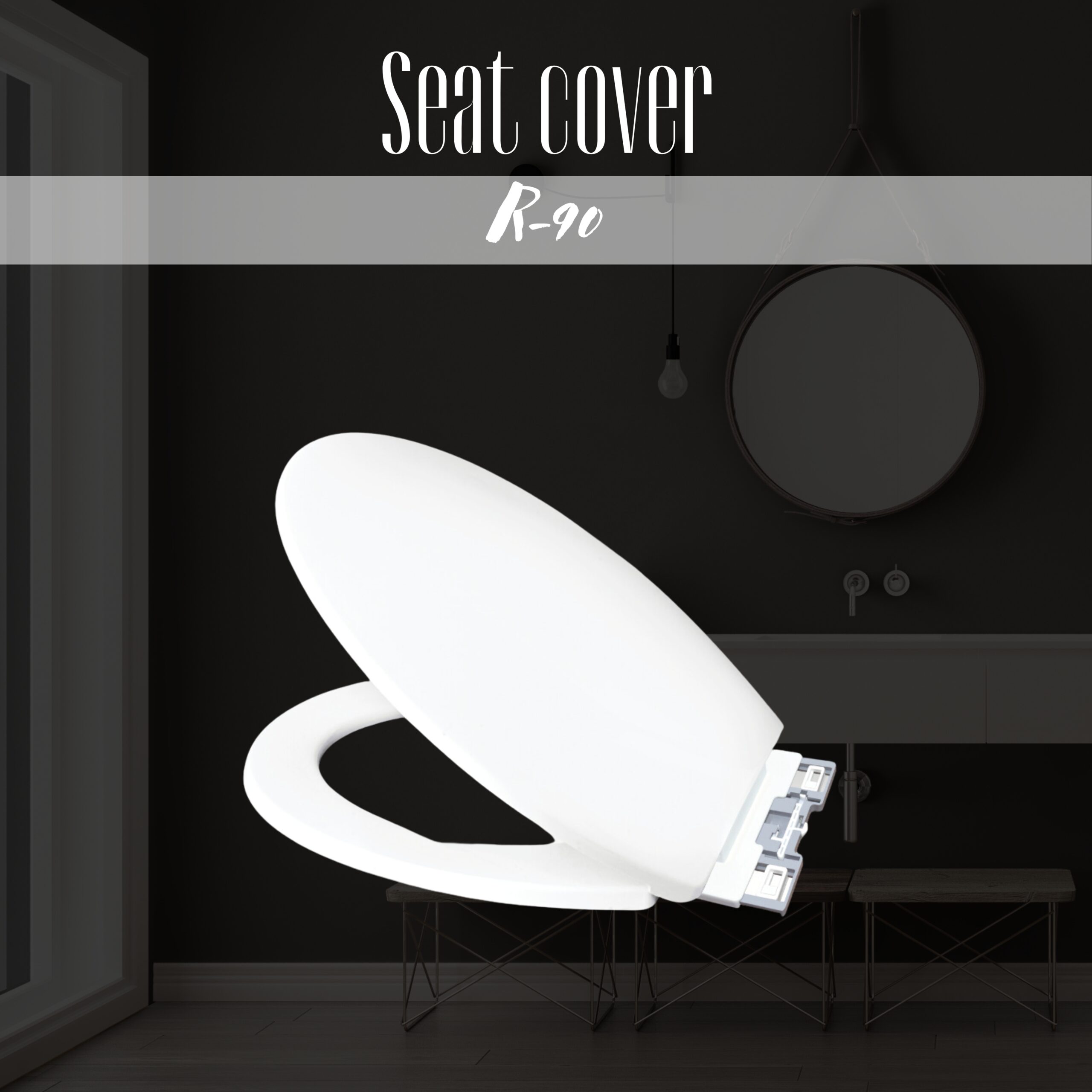 Detachable Hydraulic Commode Seat Cover R-90 Porta Shape – Commode Lid ...