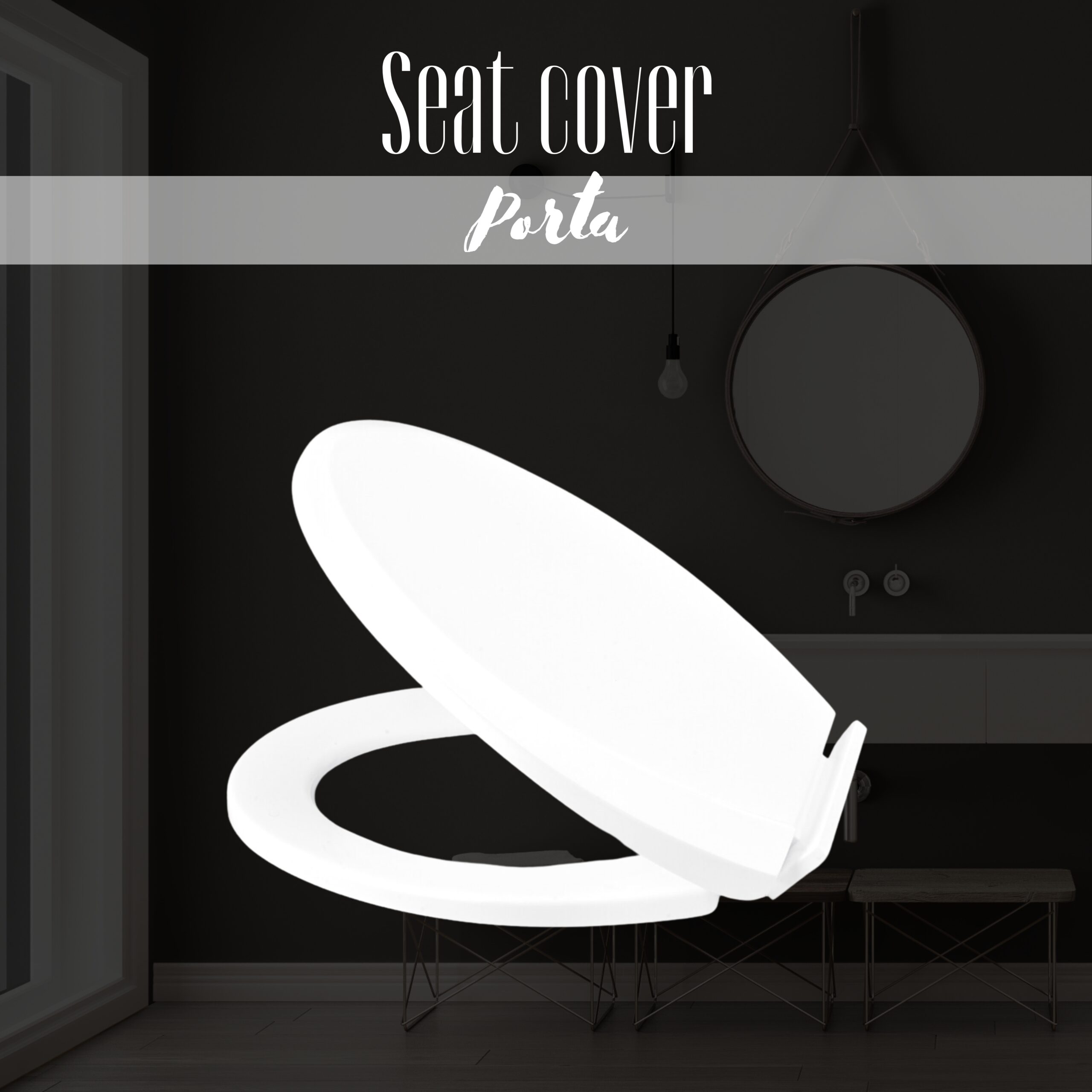 Hydraulic Commode Seat Cover Porta Shape - Commode Lid - Plastic ...