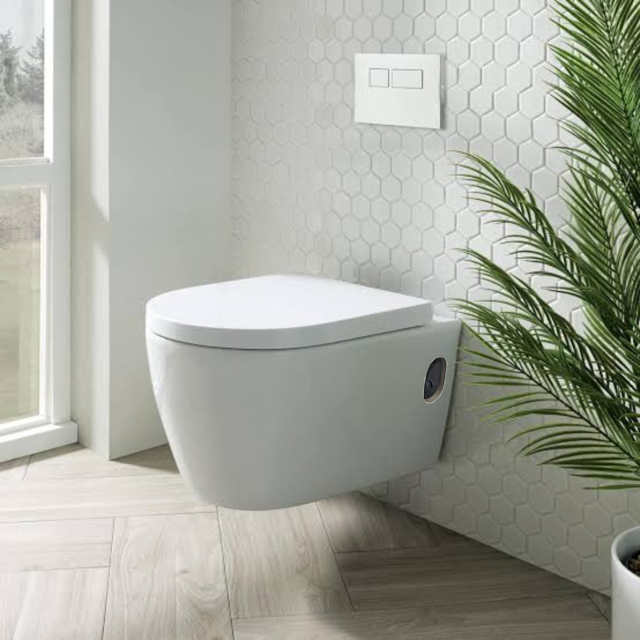 Wall Mounted Commode 002 Rimless - Brite Ceramics - Sanitary & Fittings