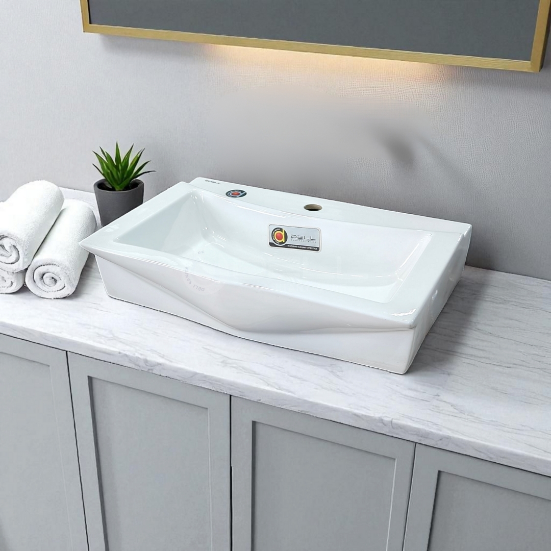 Dell 1006 Vanity Wash Basin - Dell Sanitary Ware - Sanitary & Fittings