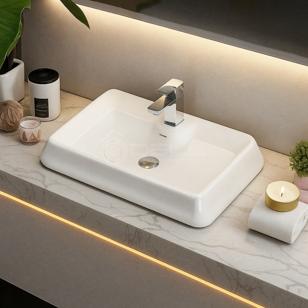 Dell Edge Vanity Wash Basin - Dell Sanitary Ware - Sanitary & Fittings
