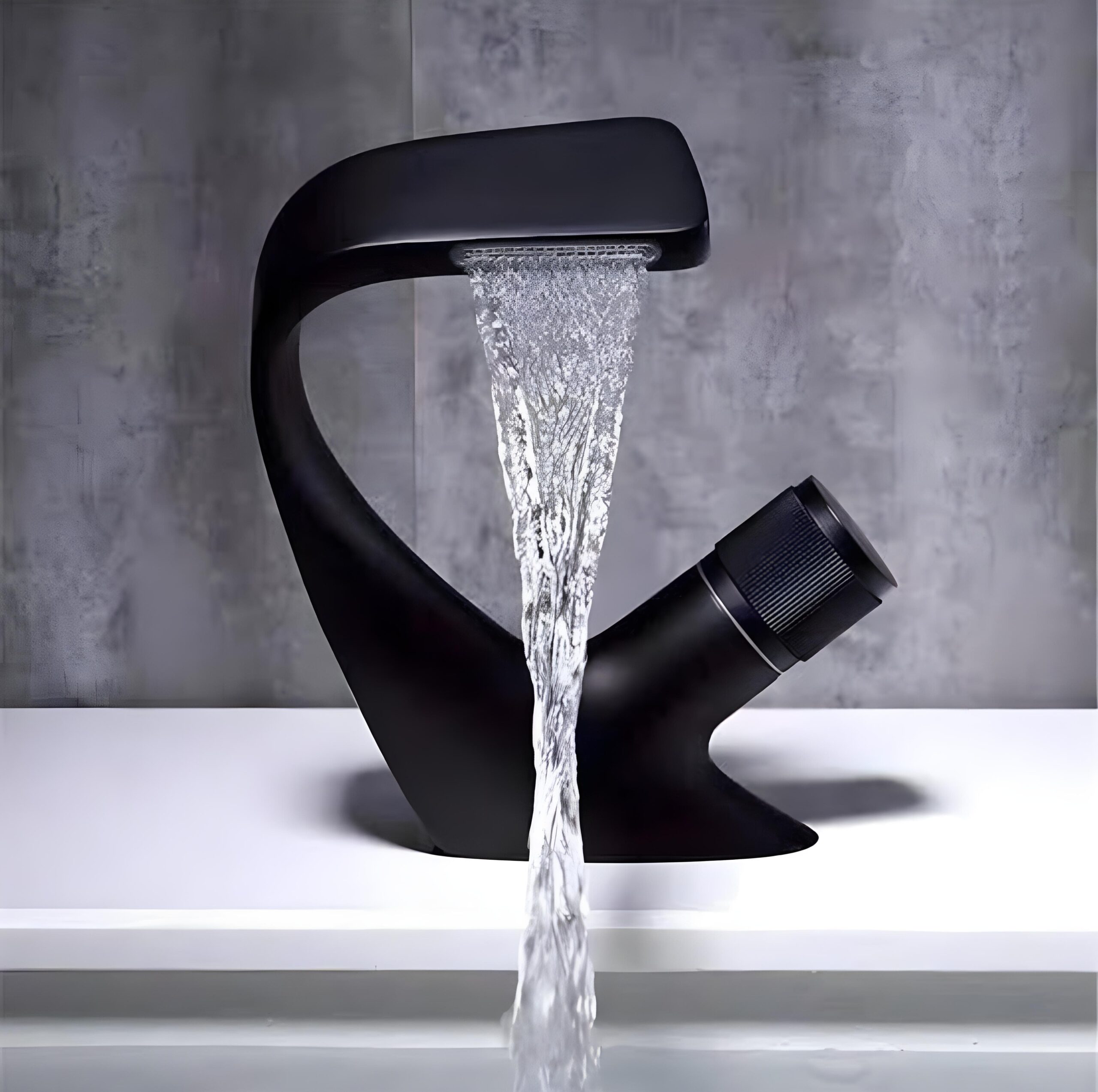 STYLISH BASIN MIXER BLACK (SO) - Sanitary & Fittings