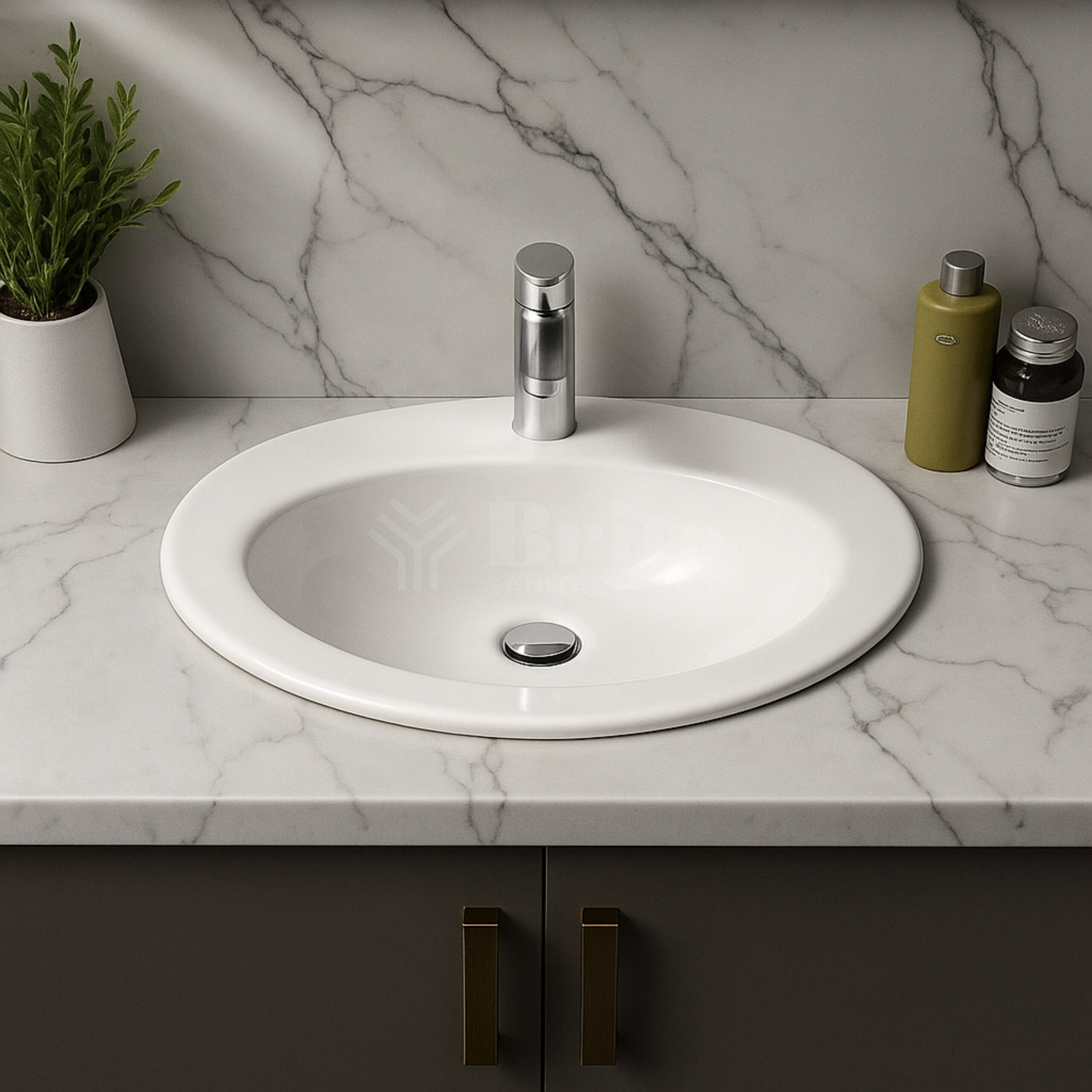 Brite Upper Counter Vanity Wash Basin - Brite Sanitary Ware - Sanitary ...